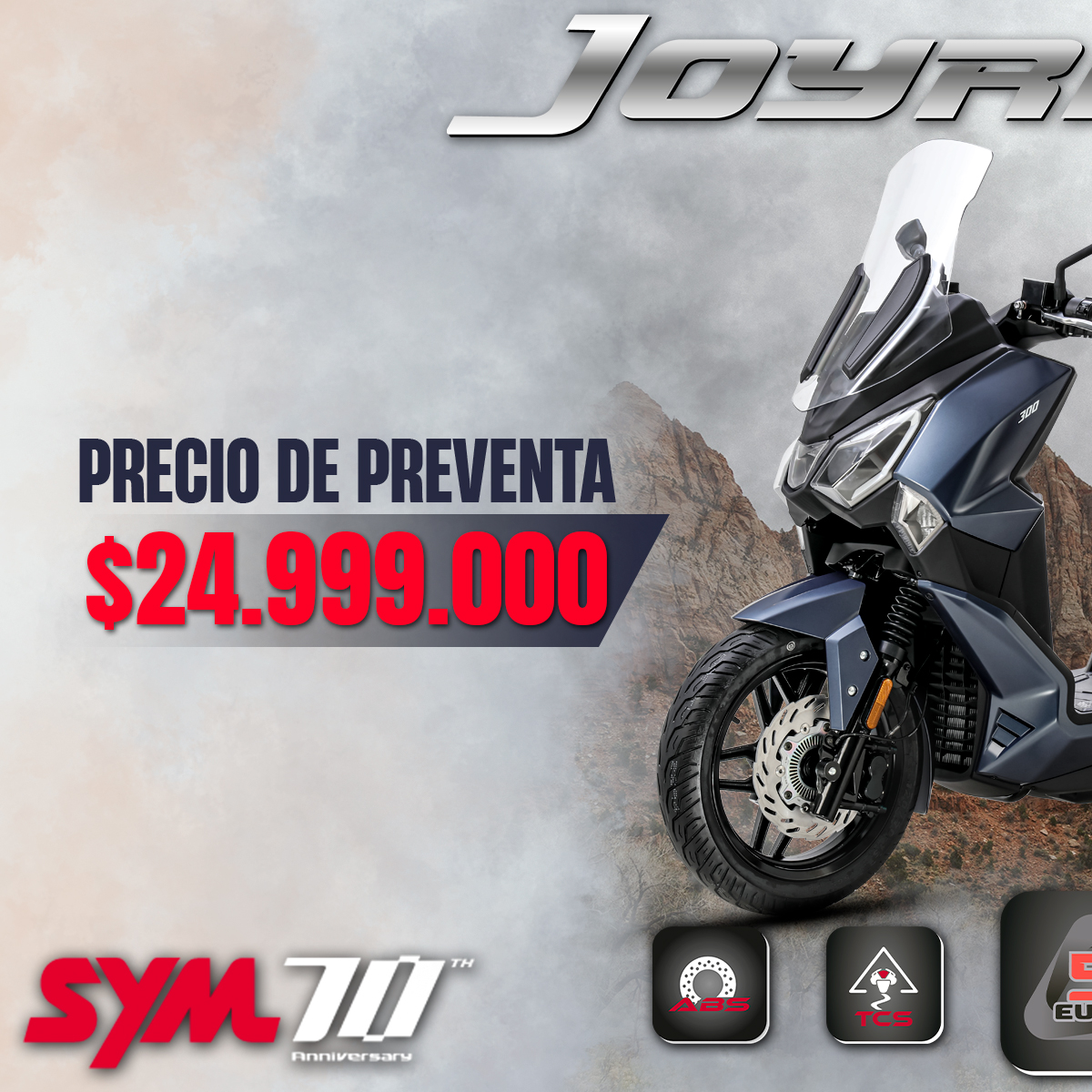 SYM Joyride 300 ABS: Tecnología Y Confort. Róbate Todas Las Miradas!!